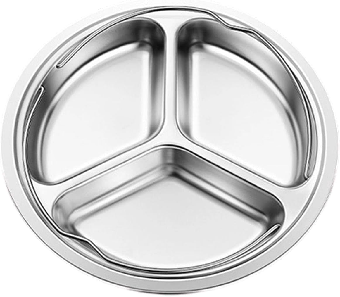 304Stainless Steel Divided Steamer Tray with Double Handle, Round ...