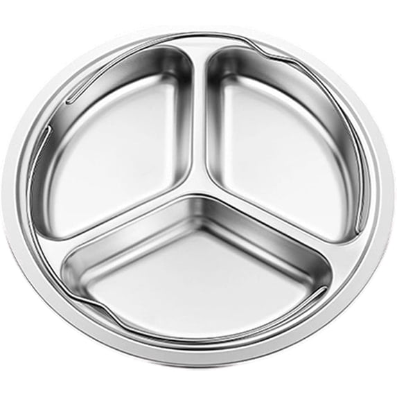 304Stainless Steel Divided Steamer Tray with Double Handle, Round ...