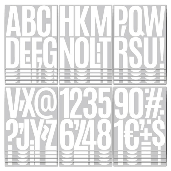 305 Pcs Waterproof 5" Vinyl Alphabet & Number Stickers - Self-Adhesive ...