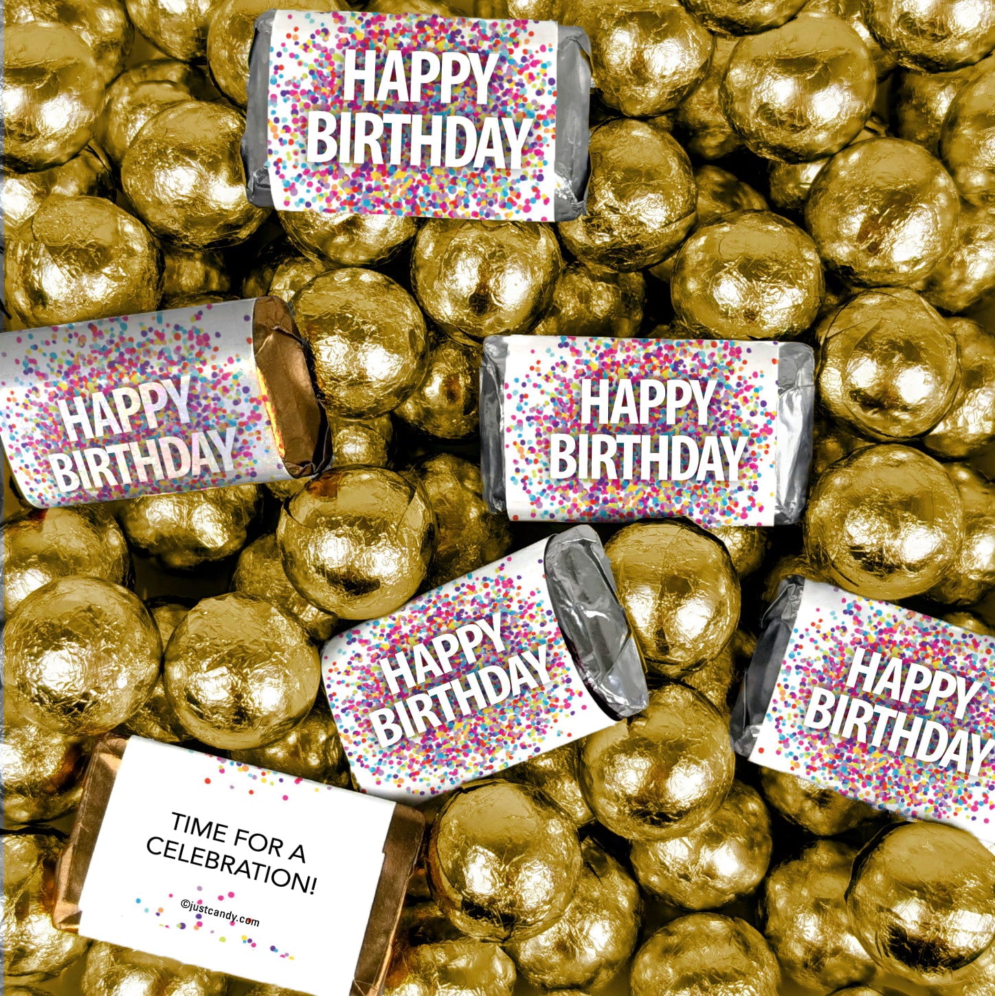 306 Pcs Happy Birthday Candy Confetti Assorted Wrapped Chocolate ...