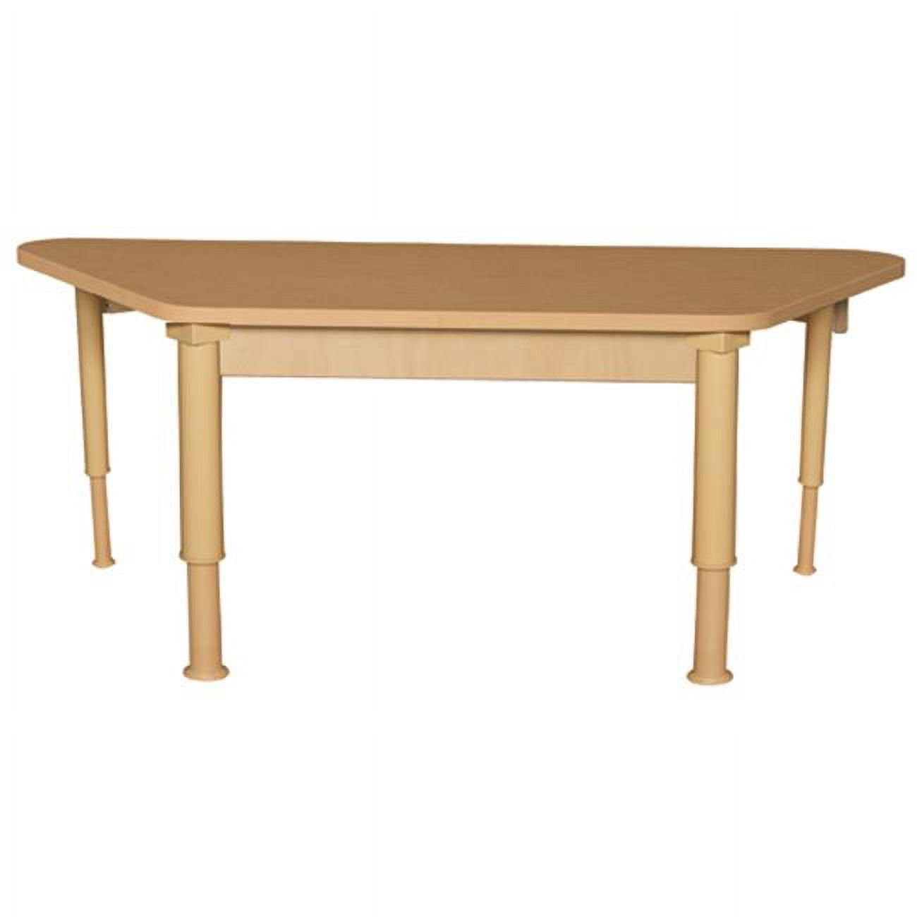3060TRPZHPL24 Trapezoidal High Pressure Laminate Table With Hardwood ...