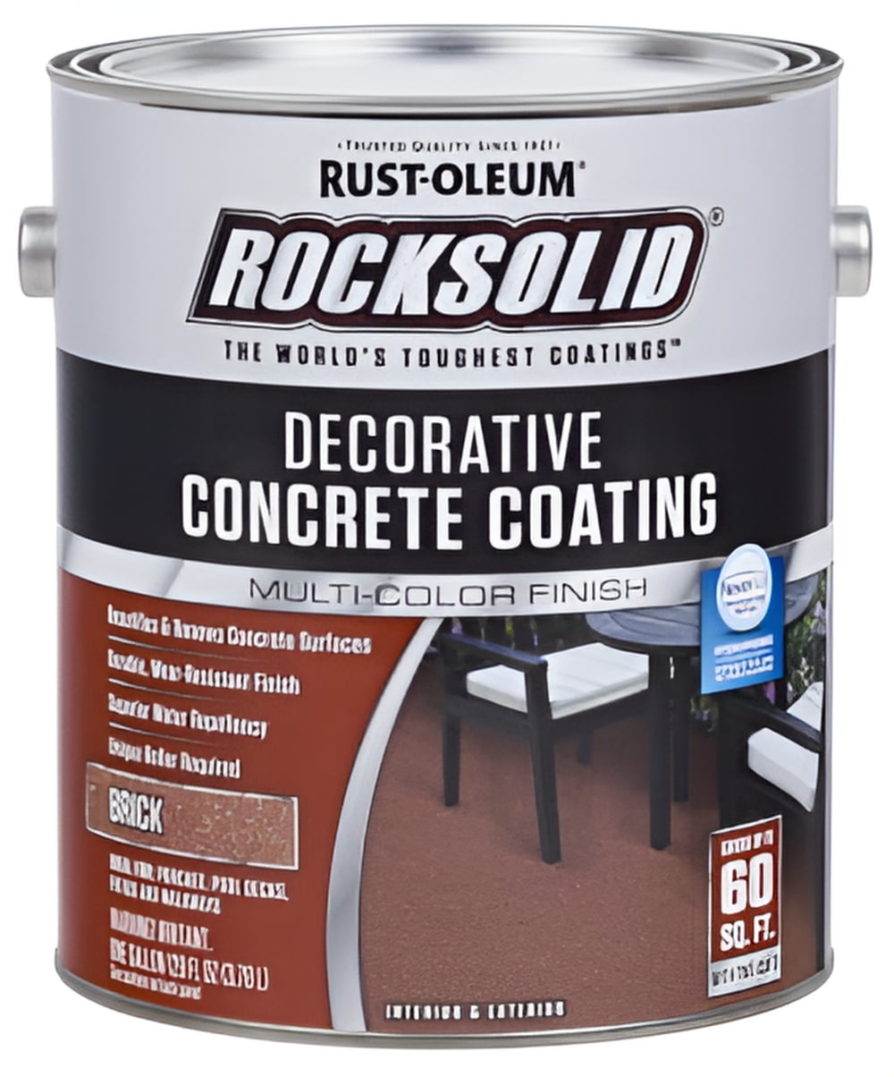 Rust-Oleum® 306264 RockSolid® Decorative Concrete Coating, Brick, 1 ...