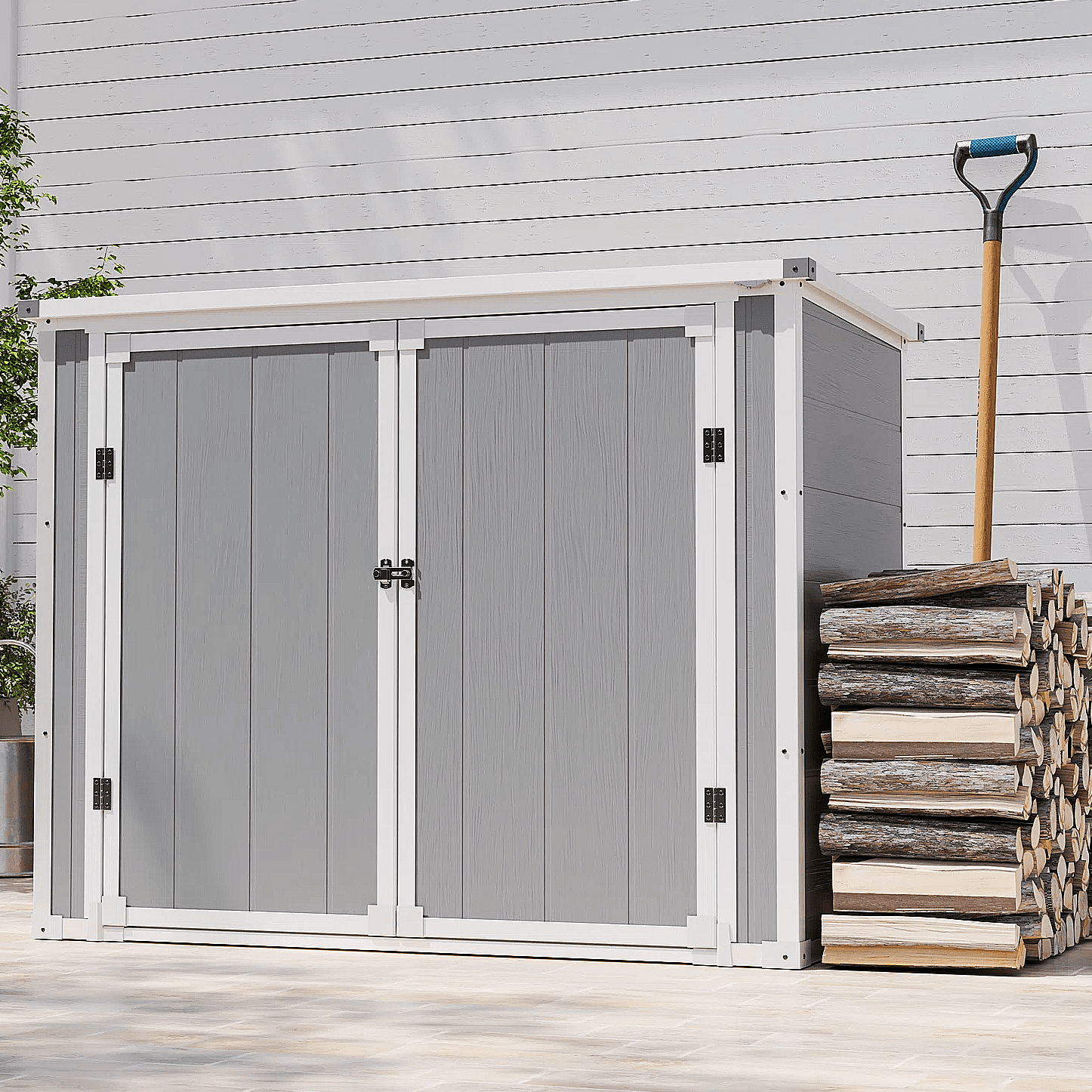 Seizeen XXL Extra Large Outdoor Storage Box, 306 Gallon, Water ...