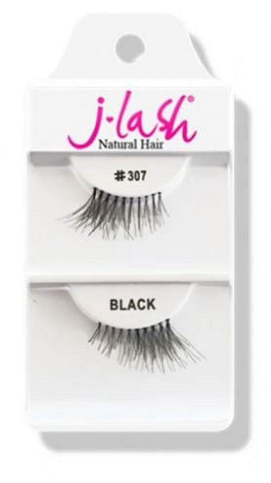 #307 Black , J Lash Daily Eyelashes, hair scalp beauty - Pack of 1 w ...