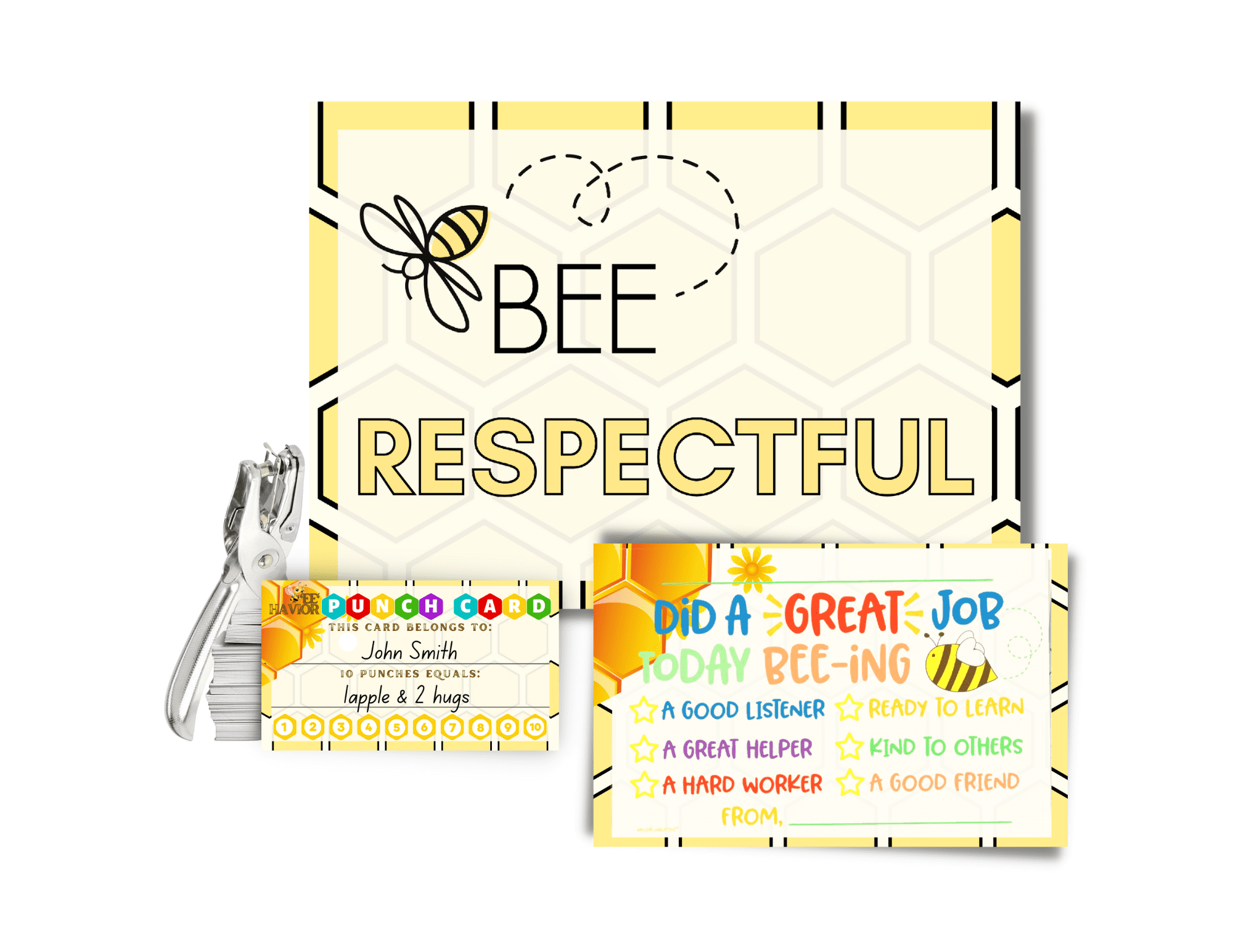 308-PCS BEE-Themed Classroom Incentive & Anti-Bullying Inspirational ...