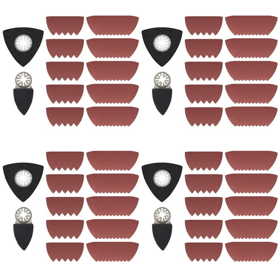 308 Pcs Oscillating Tool Sanding Pad Kit Aluminum Oxide Sandpaper Set ...