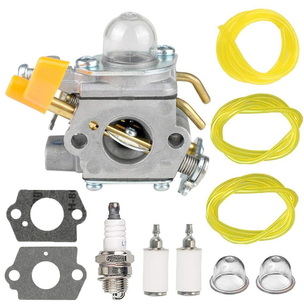 308054043 Carburetor with spark plug Fuel Line Kit for Homelite Ryobi ...