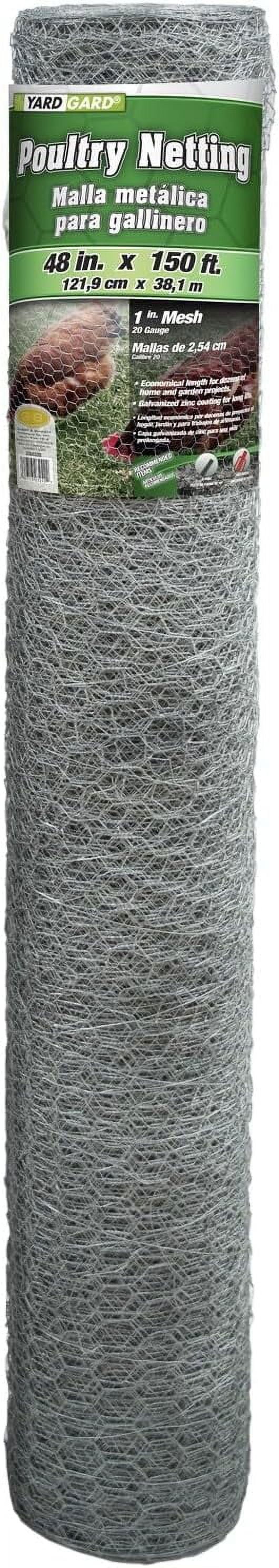308432B 1 Inch Mesh Inch X 150 Foot 20 Gauge Galvanized Steel Wire ...