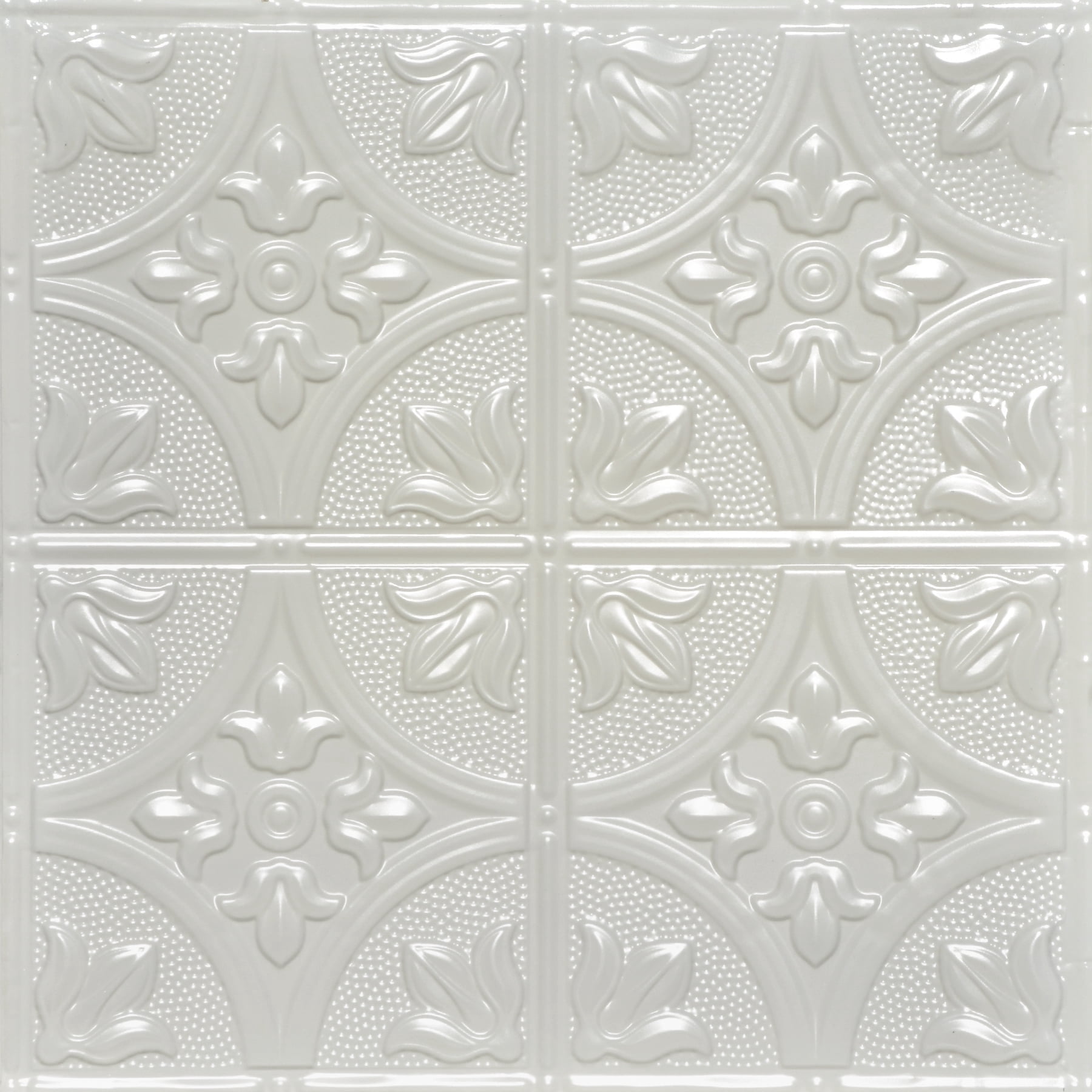 309 - Tin Plated Drop-In Ceiling Tile in Eggshell White (24 Sq.ft/ Pack ...