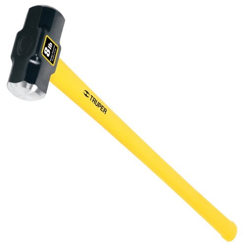 30929 8-Pound 36-Inch Sledge Hammer, Fiberglass Handle with Rubber Grip ...