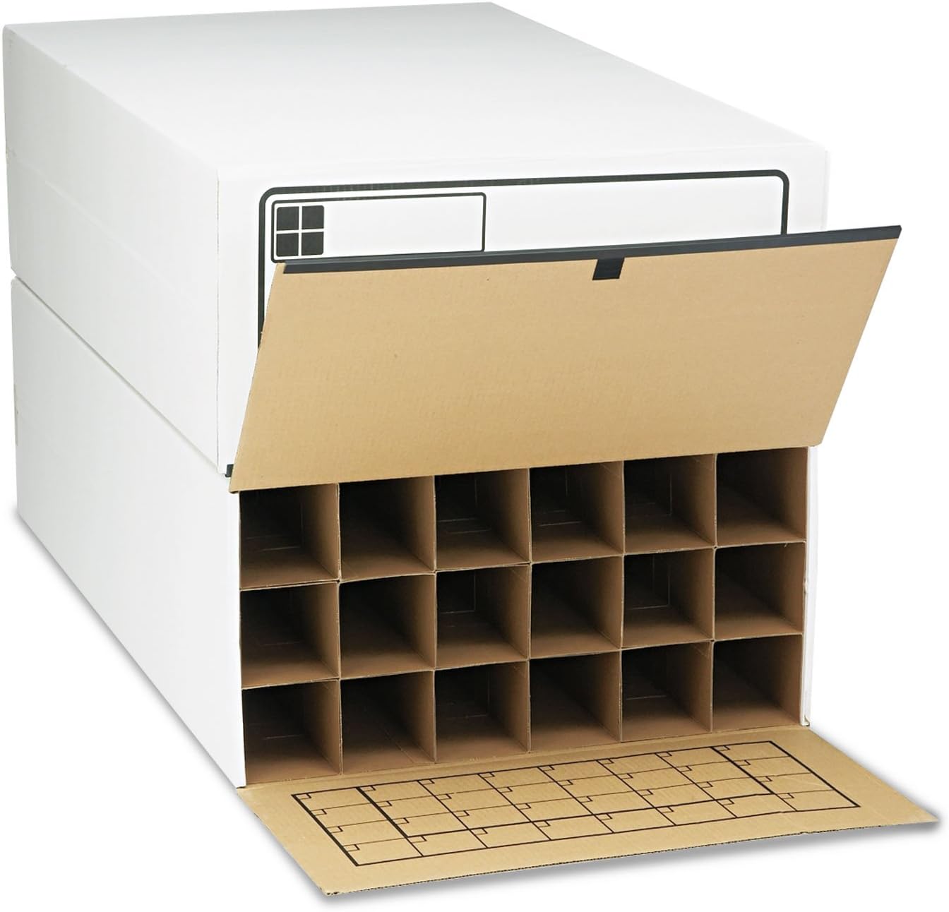 3094 Tube-Stor Roll File Storage Box 24 X 37-1/2 X 12 White 2/Ctn ...