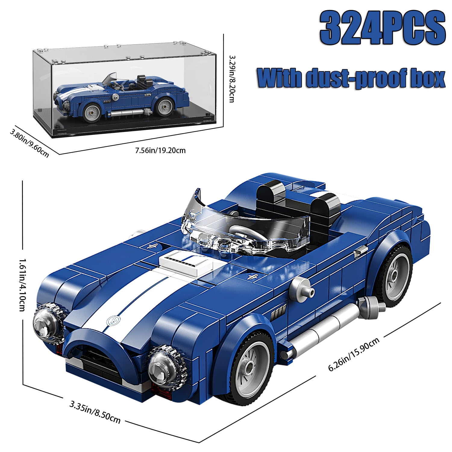 309PCS Building Blocks Sports Car Toy Classic Cars Bricks Model ...