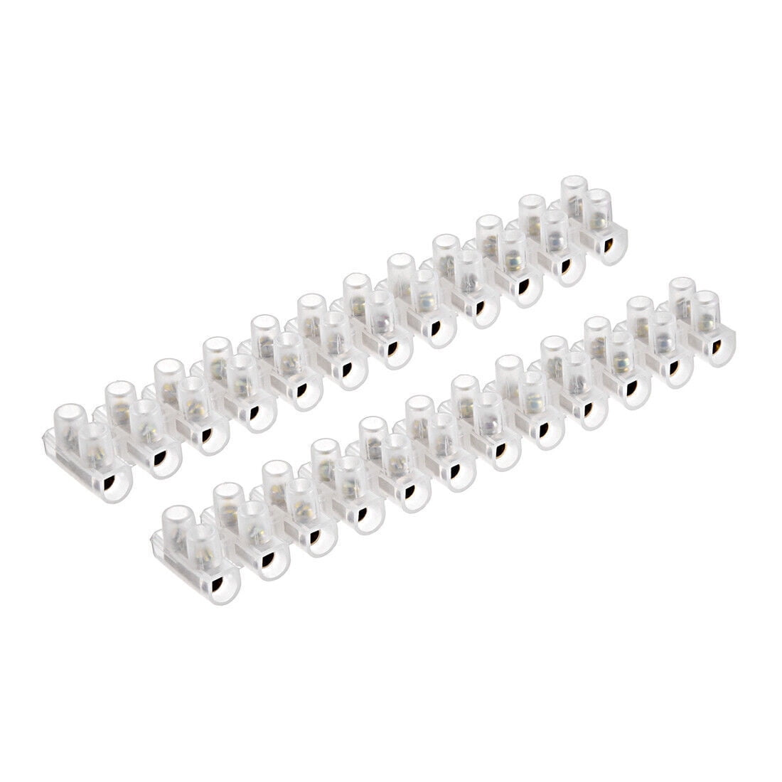 30A 12 Position Double Row Terminal Block Barrier Cable Connector Type ...