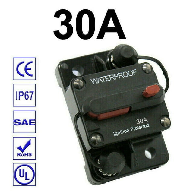 30A-300A AMP Circuit Breaker Fuse Reset 12-48V DC Car Boat Auto ...