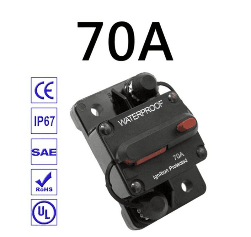 30A - 300A Auto yacht RV Circuit Breaker Fuse Reset 12-48V automatic ...