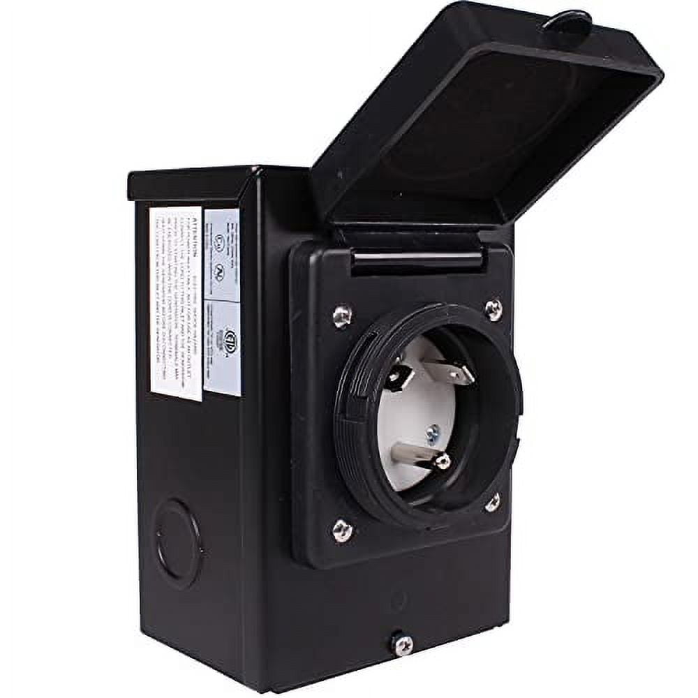 30A/50A Power Inlet Box for Generator, Journeyman-Pro ETL Listed, w ...