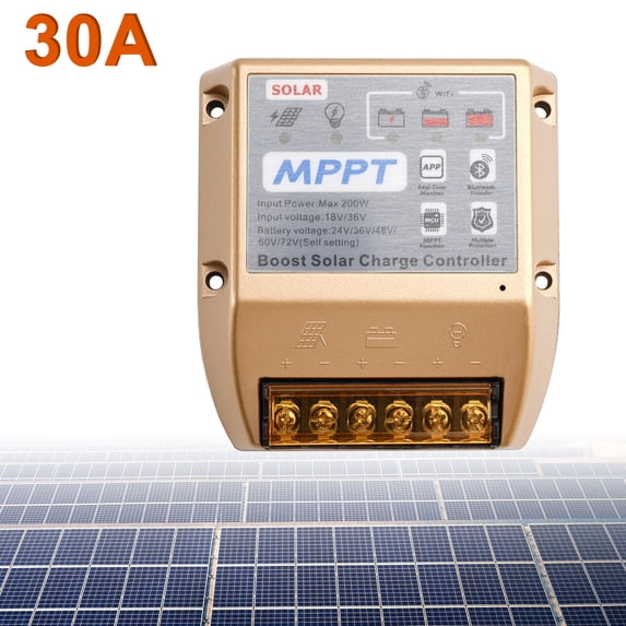 30A Boost MPPT Solar Controller 24V36V48V60V72V Solar Electric Vehicle ...