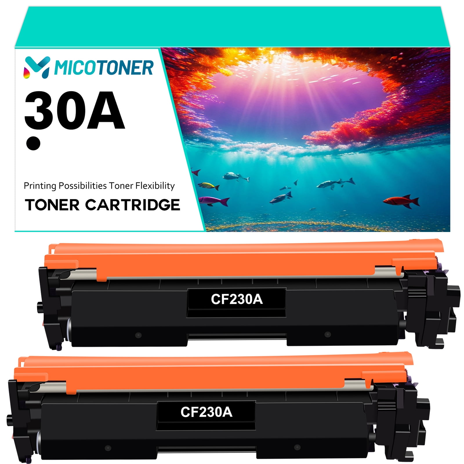 30A CF230A Toner Cartridges Compatible for HP CF230A 30A CF230X 30X HP Laserjet Pro M203dw MFP ...