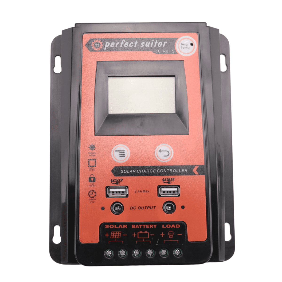 30A MPPT PWM Solar Charge Controller 12V 24V Solar Panel Battery ...