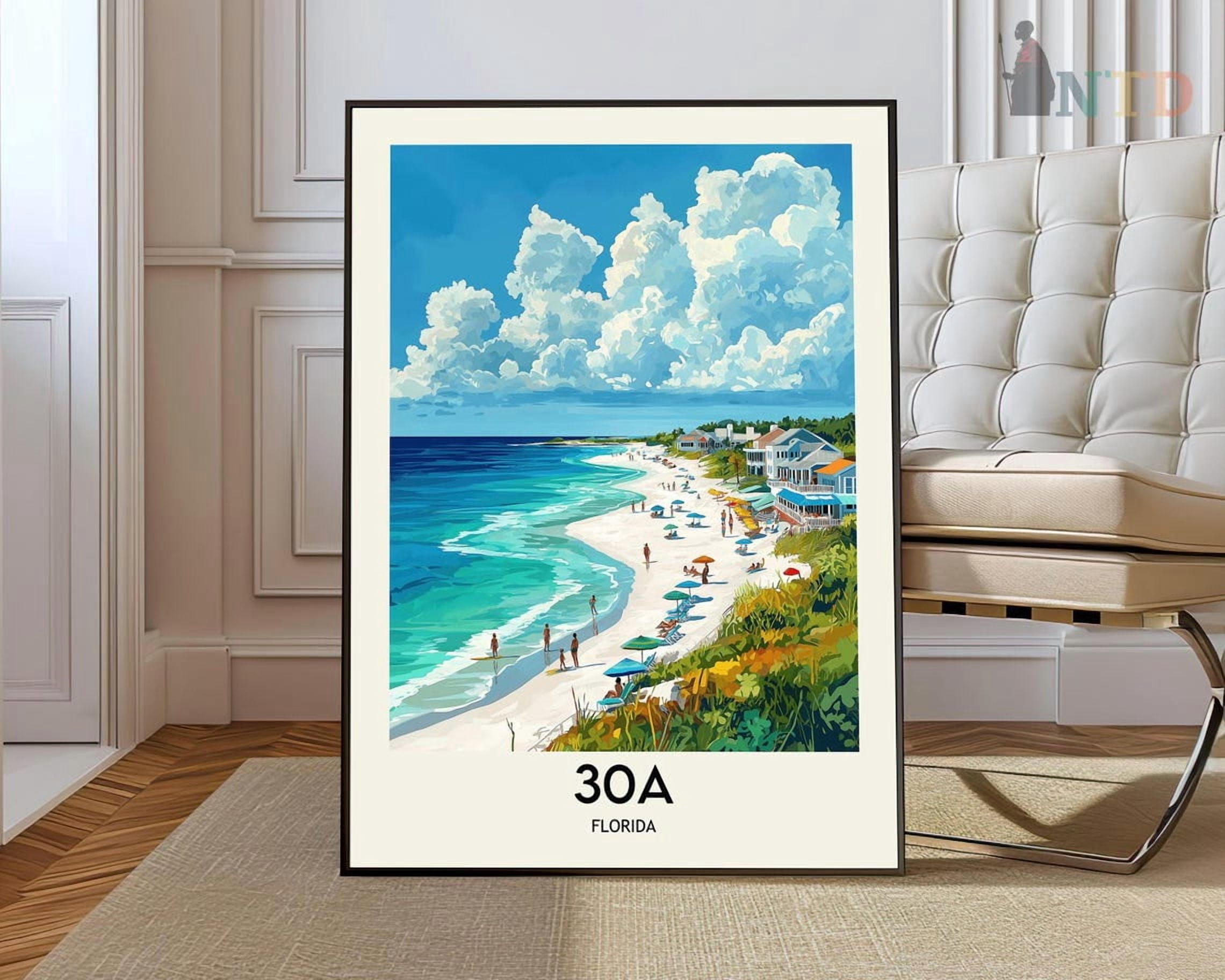 30A Print Florida 30A30A Poster 30A Photo Seaside Rosemary Beach Alys ...