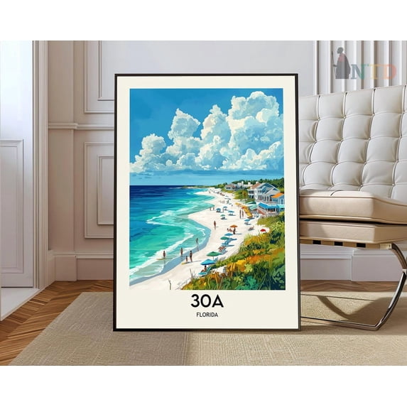30A Print Florida 30A30A Poster 30A Photo Seaside Rosemary Beach Alys ...