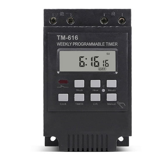 30A Programmable Digital Timer Switch 7-Day Control For 110V120V ...