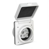 30A RV Plug Twist Lock Inlet,Shore Power Inlet 125V/250V Receptacle for ...