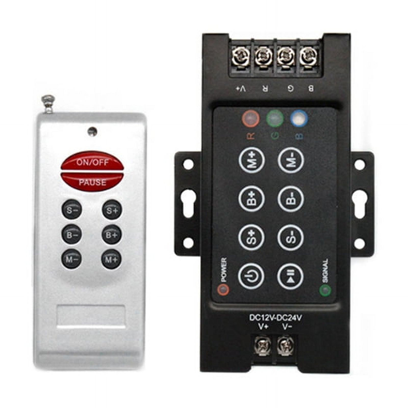 30A Remote Wireless Mini Controller for RGB LED Strip Light 8-Key ...