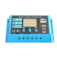 30A Solar Charge Controller Battery 12V/24V Adjustable Solar Panel ...