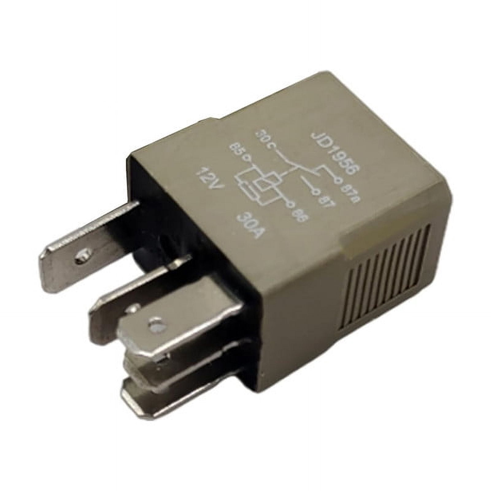 30A Starter Relay,5 Pin 12V Relay,Multi-Purpose Automotive Relay Black ...
