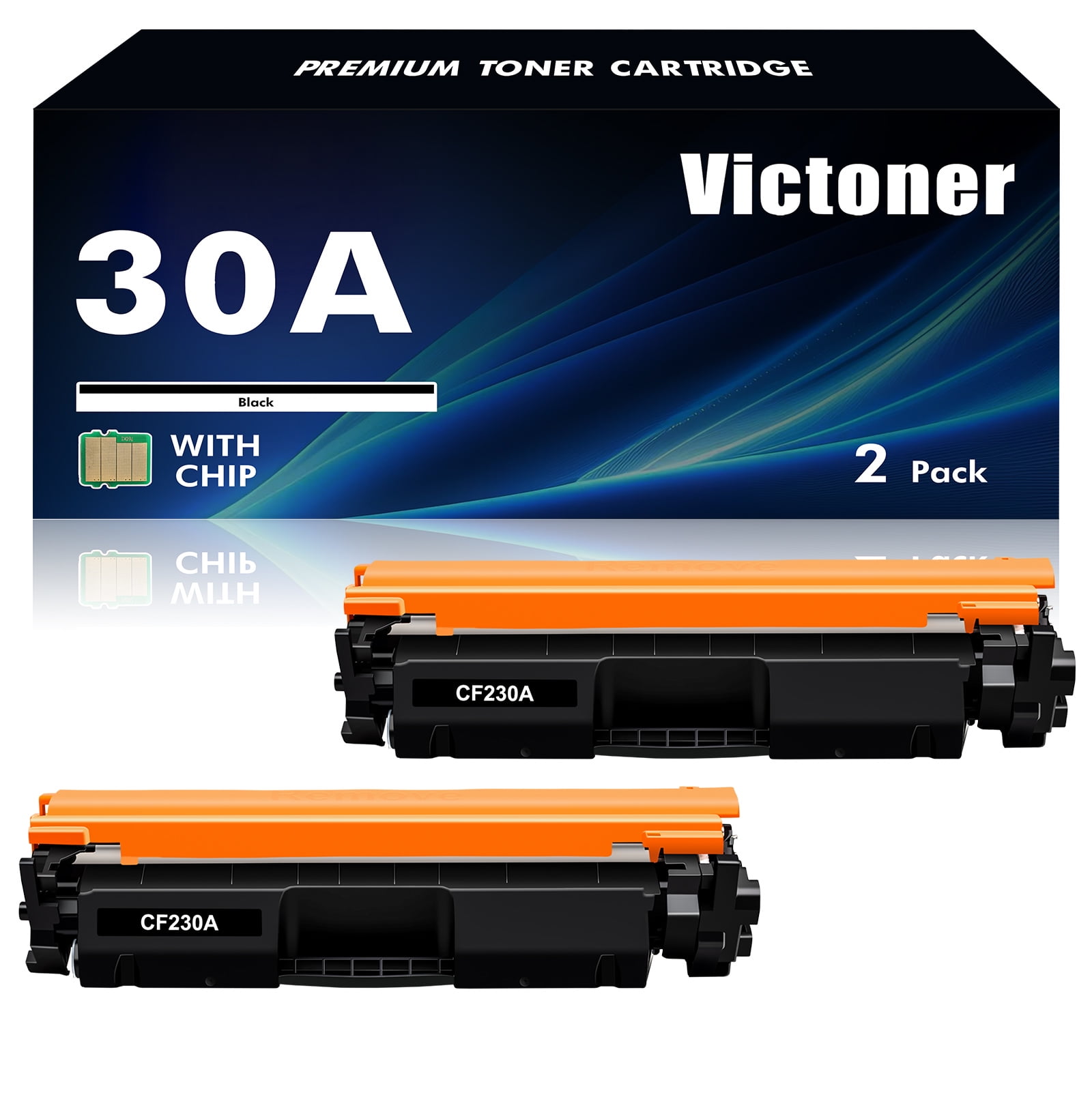 30A Toner Cartridge Black Compatible for HP 30A CF230A 30X CF230X Laserjet Pro MFP M227fdw ...