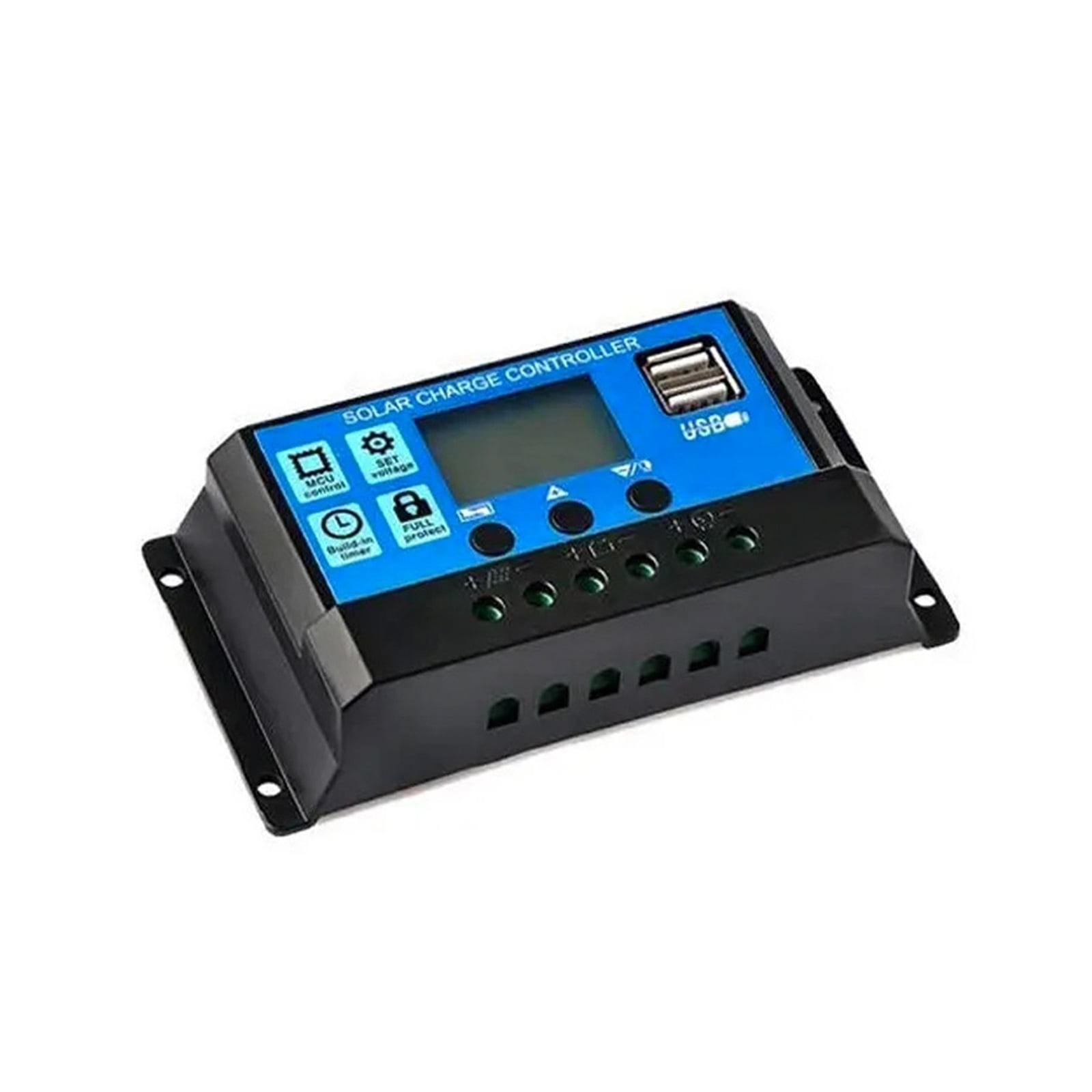 30A20A10A Solar PV Charge Controller 12V24V With LCD Display And Double ...