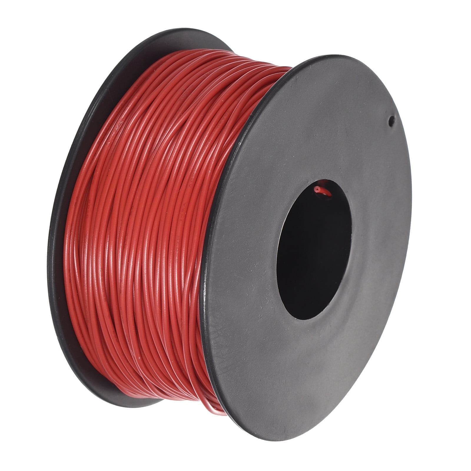 Uxcell 30AWG Stranded Wire PVC Hookup 50M/164ft Red, Electrical Wire ...