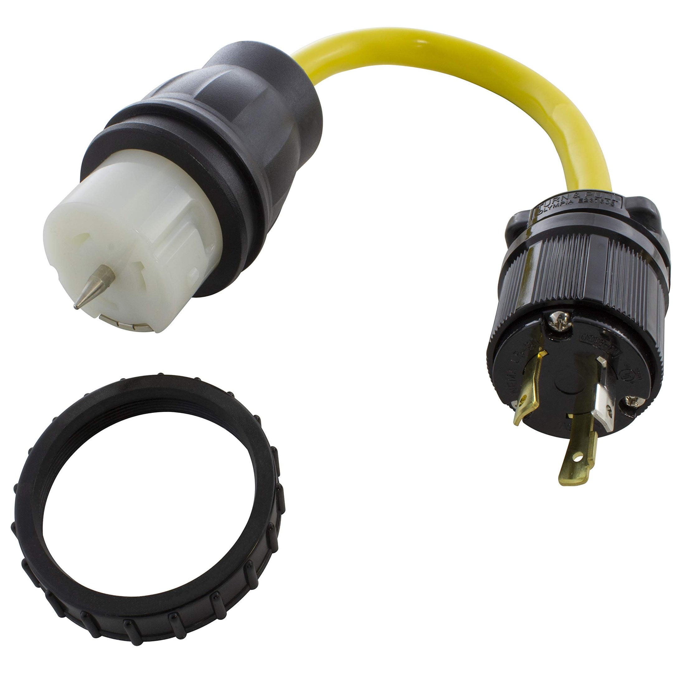 30Amp Generator Inlet Box Adapter L5-30 to CS6364 Flexible Connector ...