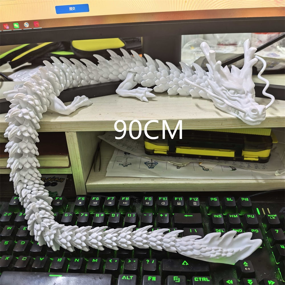 30CM 90cm 3D Printed Conjoined Dragon Ornaments Joints Can Move ...