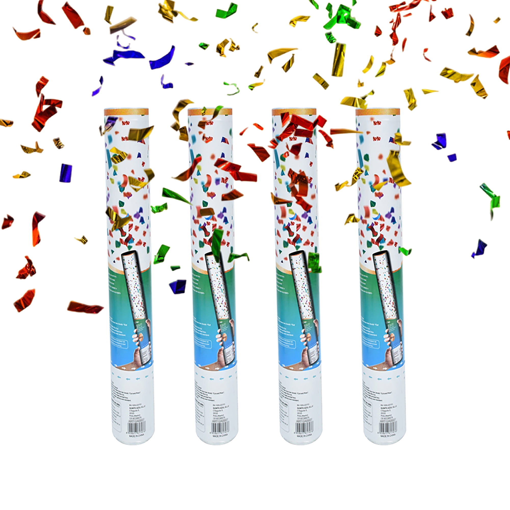30CM Gold Foil Confetti Tubes, Handheld Air-Powered Celebration Cannons ...