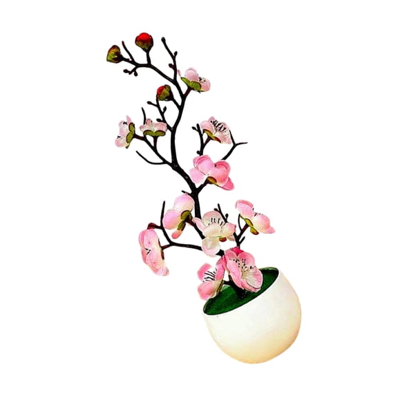 30CM Realistic Faux Flower Tree Simulatio Desk Plant Decorative ...