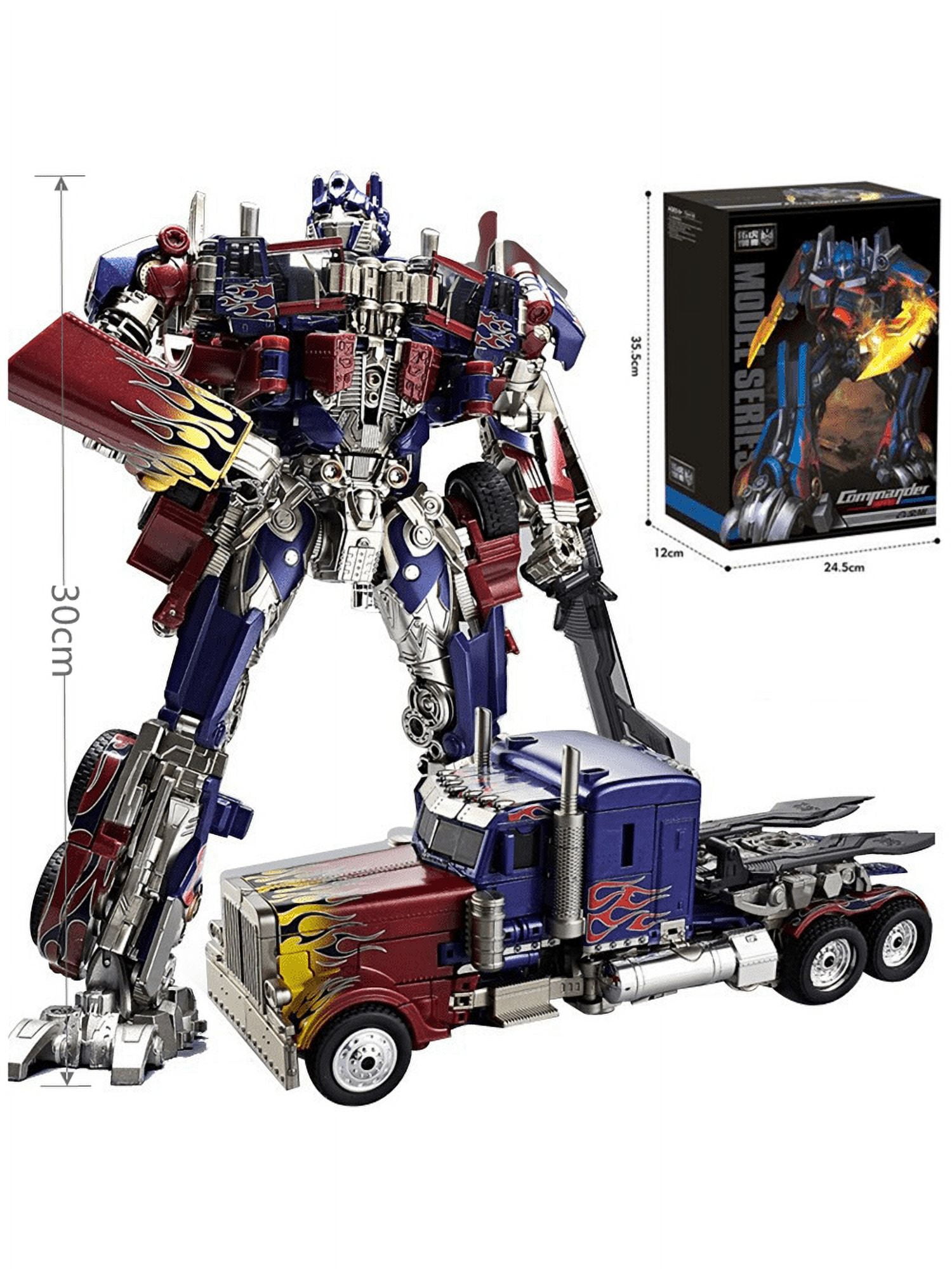 30CM Transformation Robot Toys Commander Optimus Alloy Robot Jetfire ...