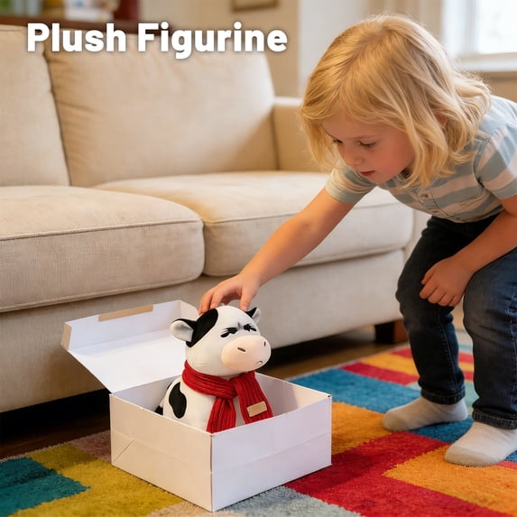 30Cm Cute Plush Cow Toy, Soft & Safe Stuffed Animal For Teens & S ...