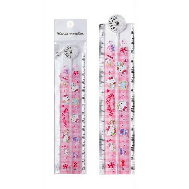 30Cm Kawaii Hello Kitty Ruler Sanrioed My Melody Kuromi Cinnamoroll ...