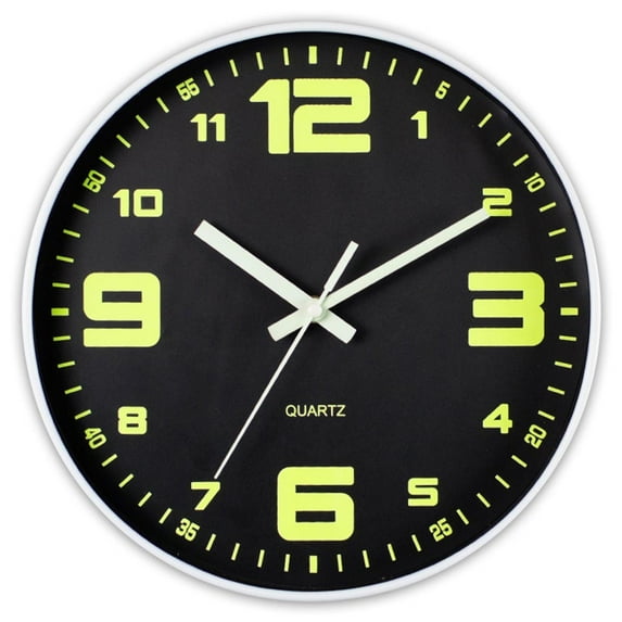 30Cm Luminous Wall Clock With Silent Sweep Movement For Home And Office ...