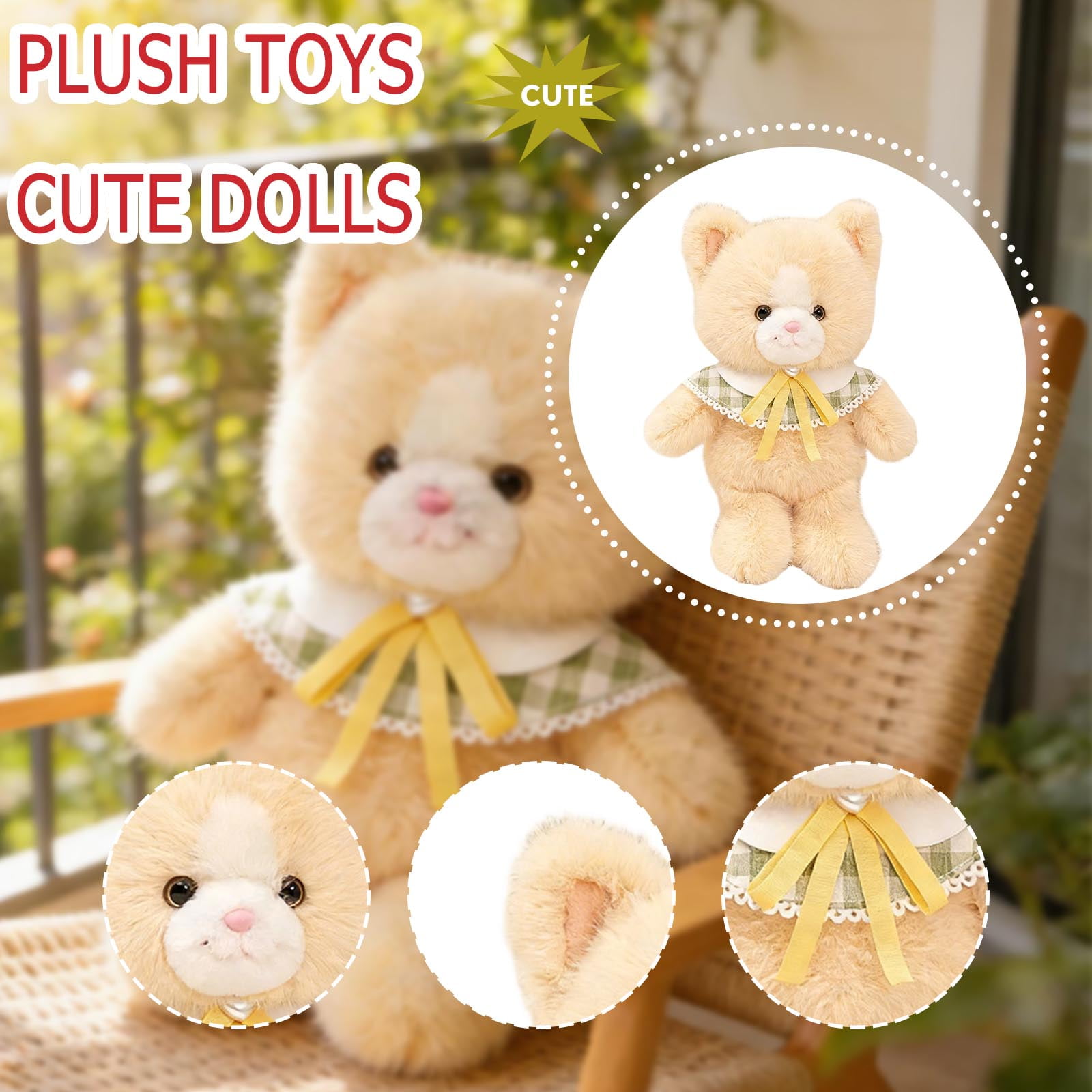 30Cm Plush Toy Cute Stuffed Animal Doll, Soft Cuddly Plushie For Decor ...