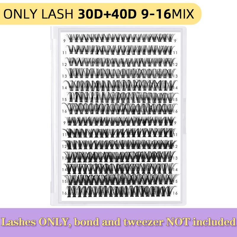 30D+40D Natural Kit l 280pcs Individual Lash Clusters for DIY Eyelashes ...