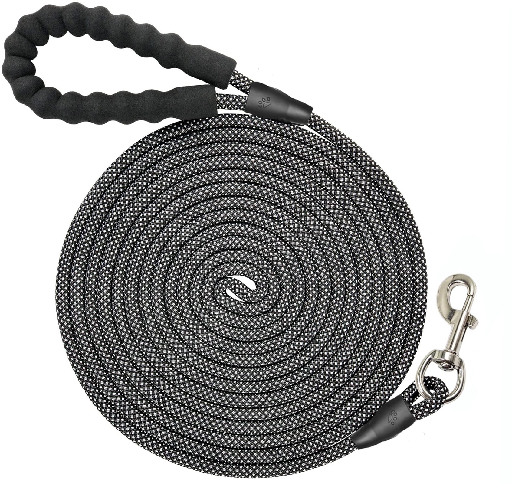 30FT Long Leash for Dogs,Heavy Duty Reflective Long Dog Leash with ...