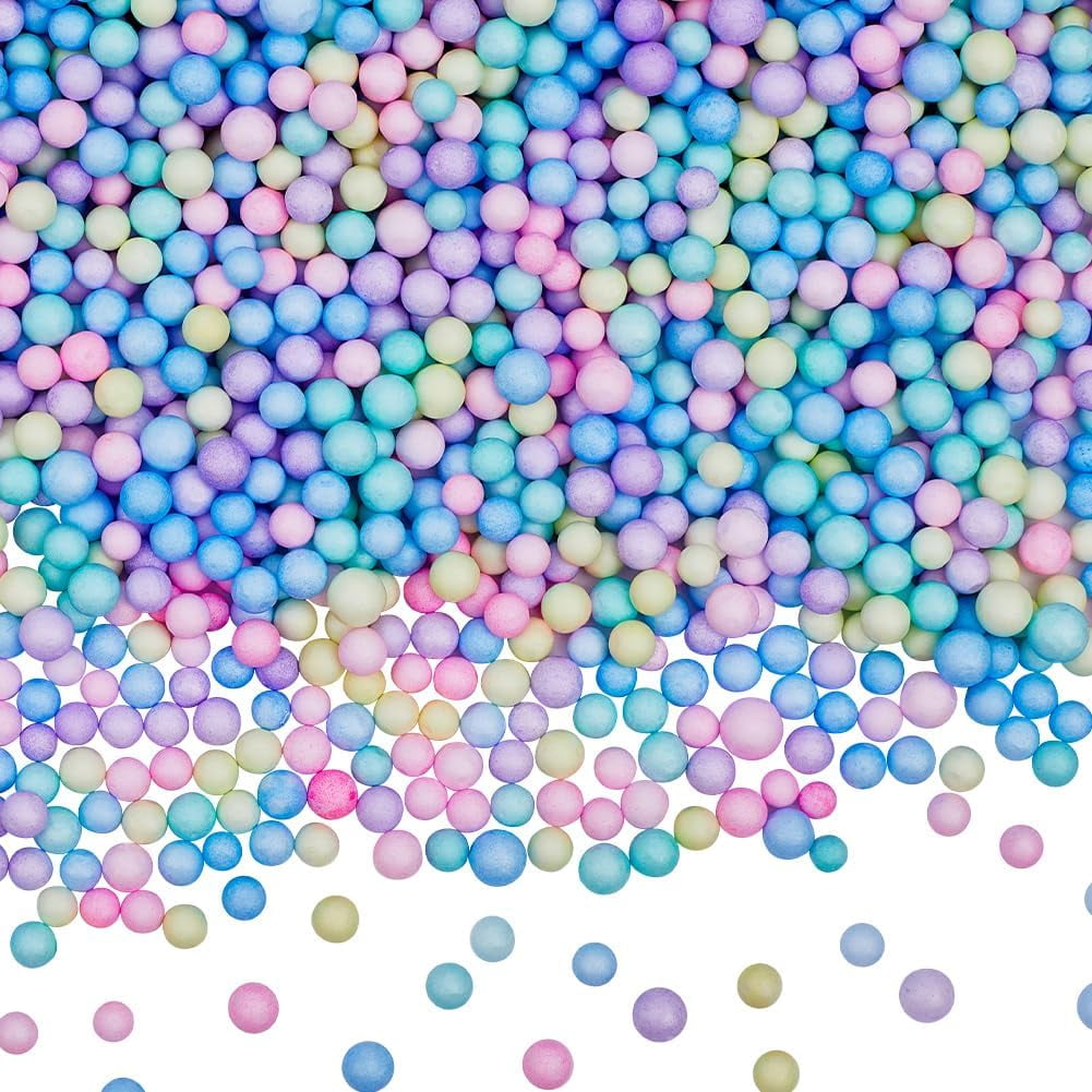 30G 4.5mm to 6.5mm Small Colorful Foam Balls Foam Filler Balls Assorted ...