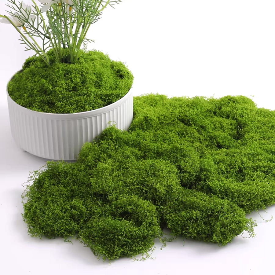 0.33lb Artificial Moss for Planters Fake Moss Decor for Potted Plants ...