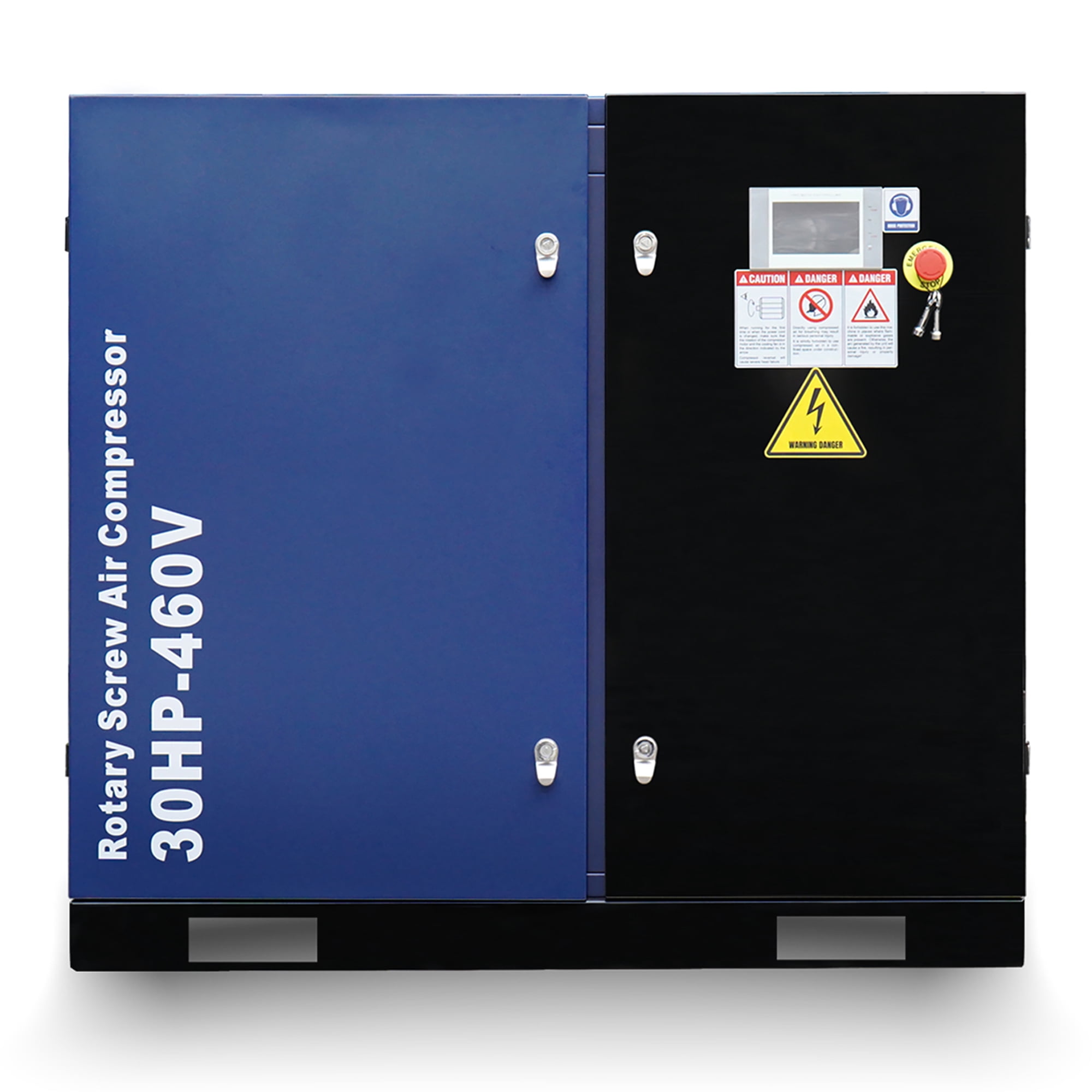 30HP Rotary Screw Air Compressor, 123CFM, 125PSI, 460V 3PHASE 60HZ ...