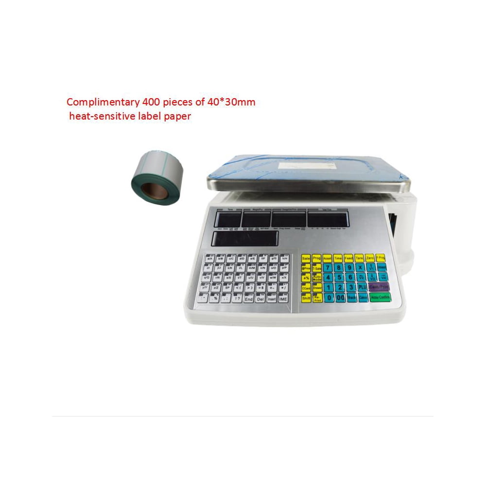 30KG Bar Code Printing Electronic Scales Five Windows No Vertical Bar ...
