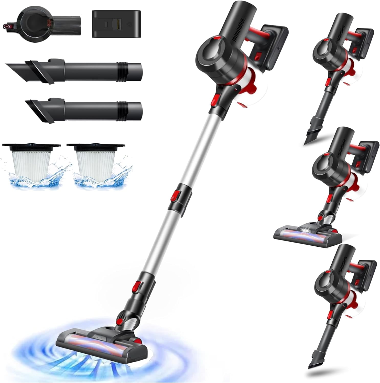 30Kpa Powerful Ultra-Lightweight Wireless Vaccum Cleaner for Carpet and ...