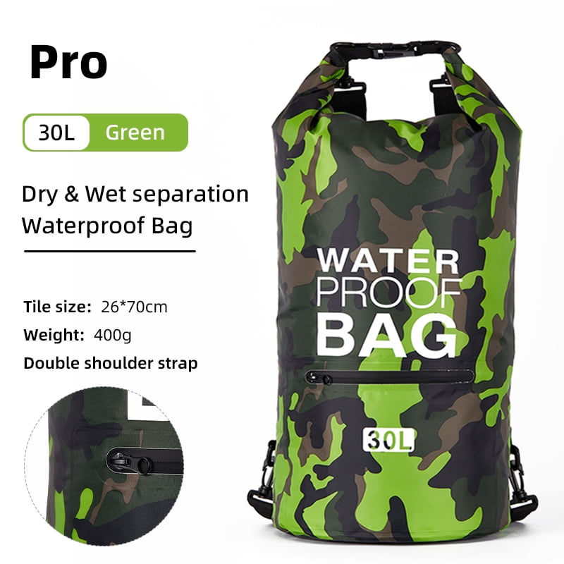 30L 15L Waterproof Dry Bags with Wet Separation Pocket Backpack for ...
